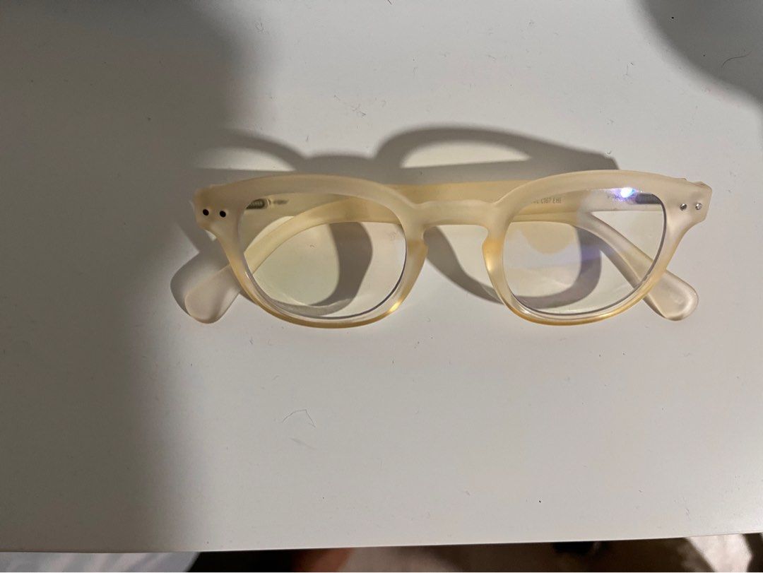 Izipizi white frame spectacles, Women's Fashion, Watches & Accessories ...