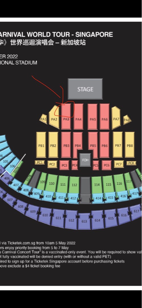 JAY CHOU CONCERT, Tickets & Vouchers, Event Tickets on Carousell