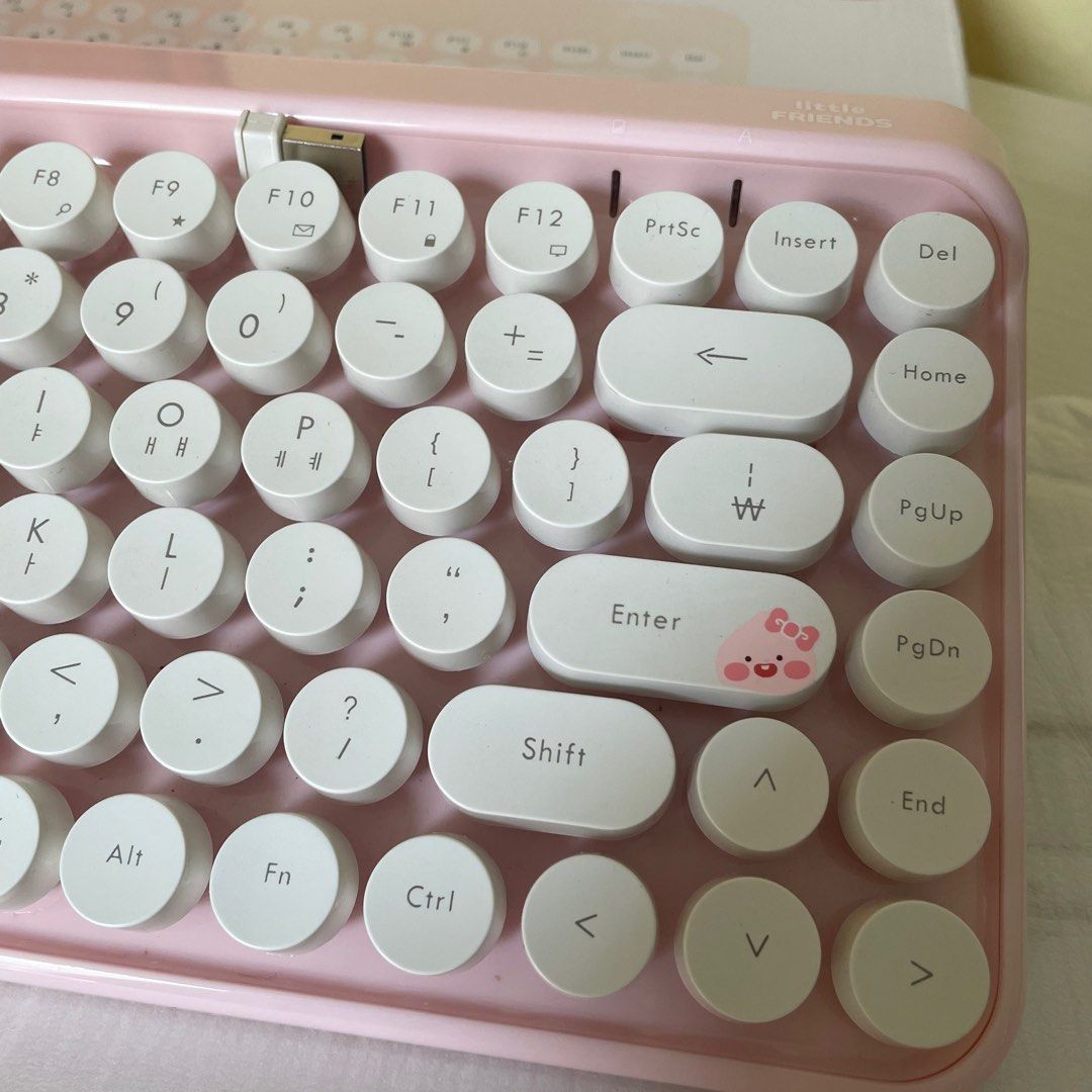 Kakao Friends 無線鍵盤 Keyboard, 電腦＆科技, 電腦周邊及配件, 電腦鍵盤及相關產品 - Carousell
