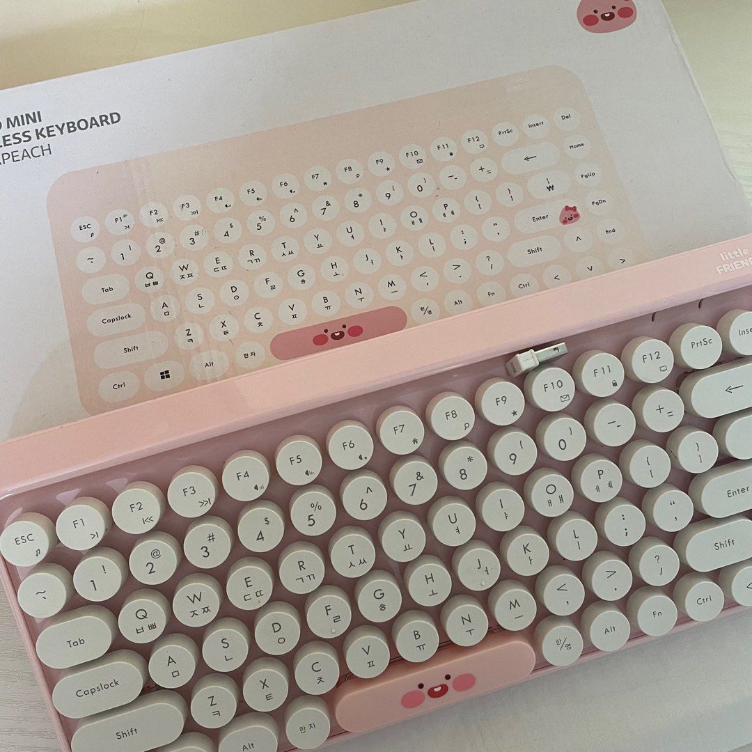 Kakao Friends 無線鍵盤 Keyboard, 電腦＆科技, 電腦周邊及配件, 電腦鍵盤及相關產品 - Carousell