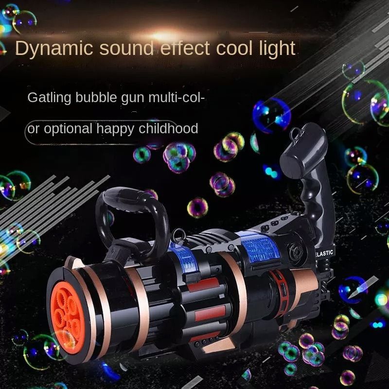 Kids Automatic Gatling Bubble Gun Toys Outdoor Soap Water Bubble ...