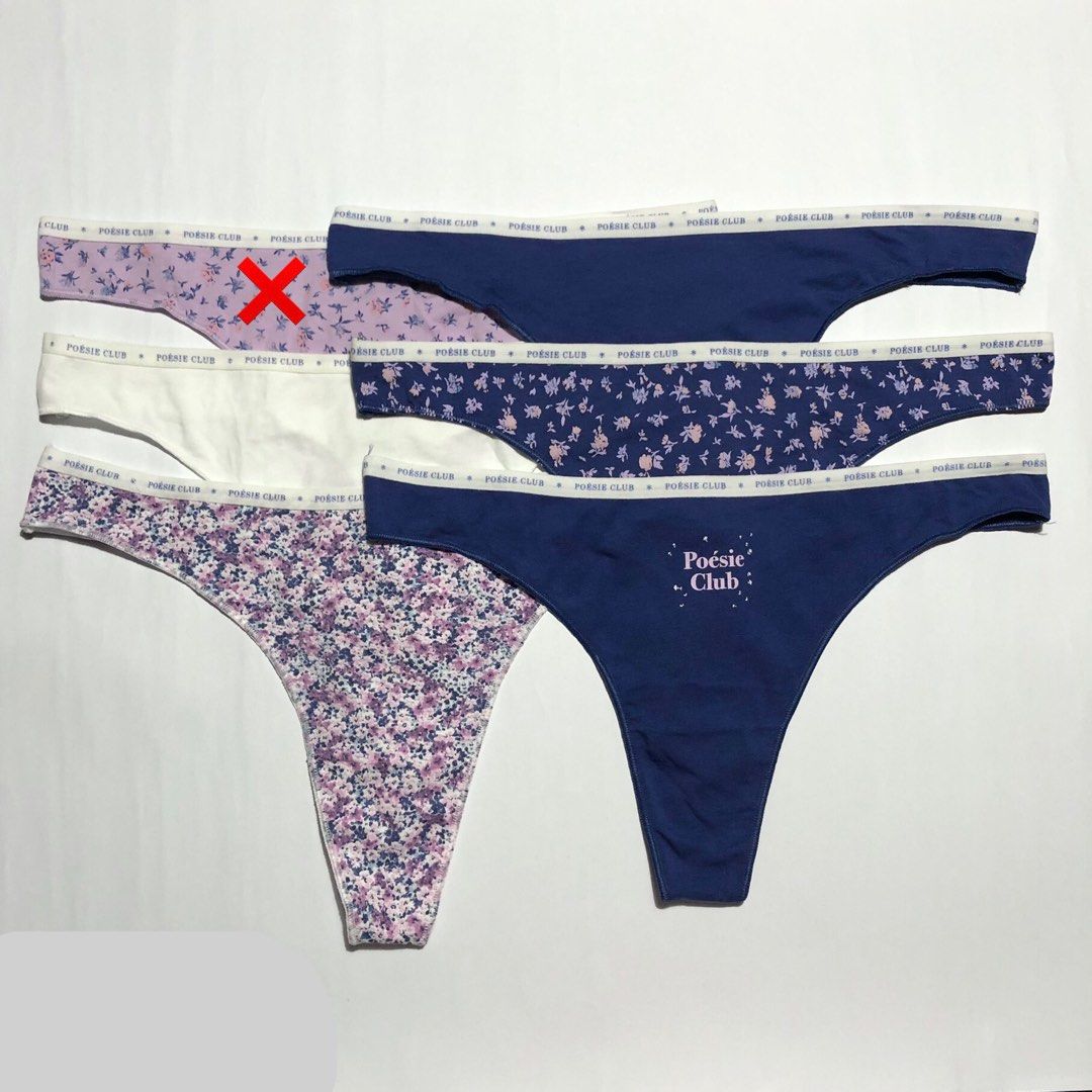 Lace & non lace thongs and cheeky panty, Women's Fashion, Undergarments ...