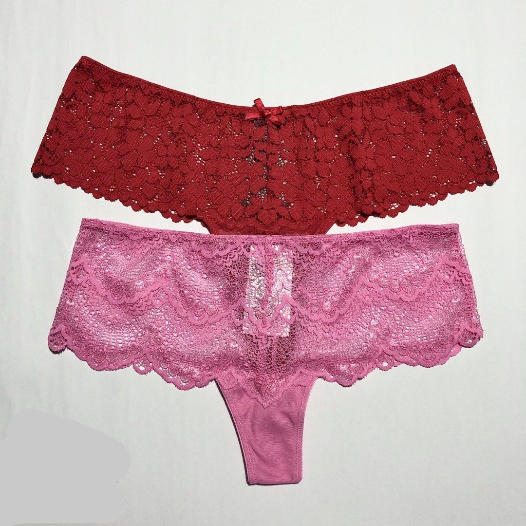 Lace & non lace thongs and cheeky panty, Women's Fashion, Undergarments ...