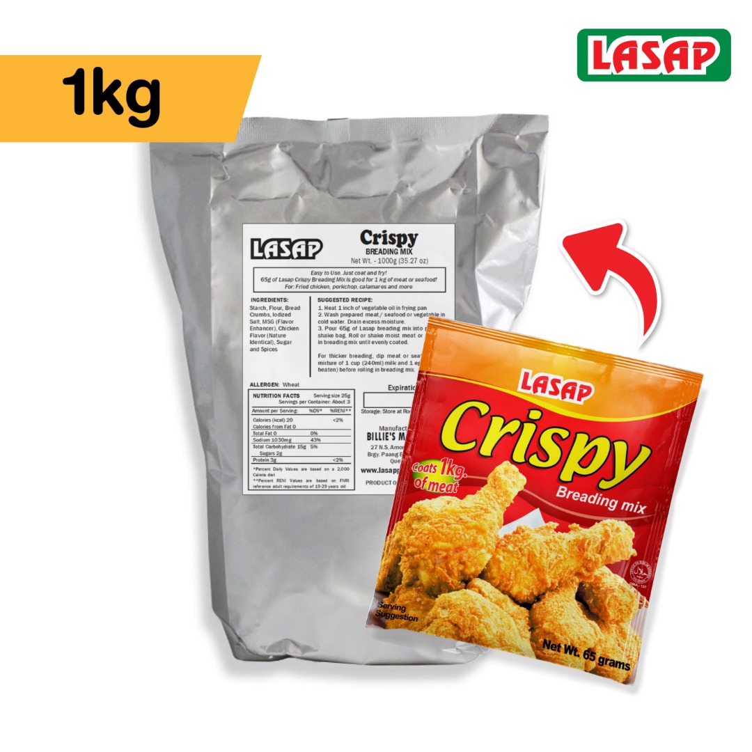 LASAP Crispy Breading Mix 1kg (Institution), Food & Drinks, Spice ...