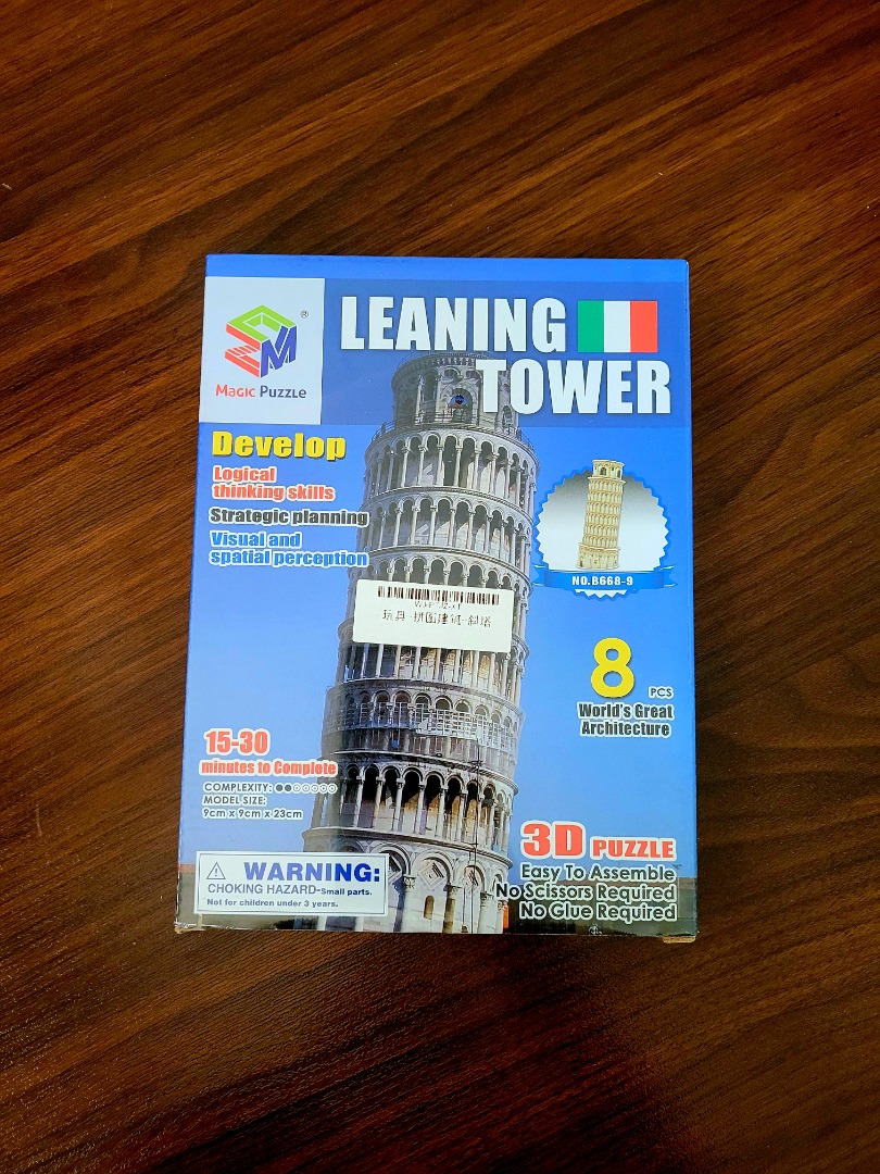 Leaning Tower of Pisa, Hobbies & Toys, Stationery & Craft, Handmade ...