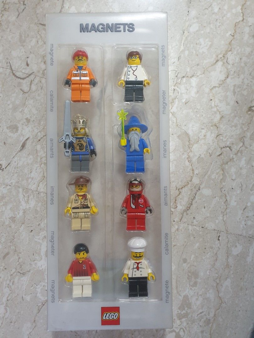 Lego Magnet Set, Minifig Assorted Themes #1 blister pack, Hobbies ...