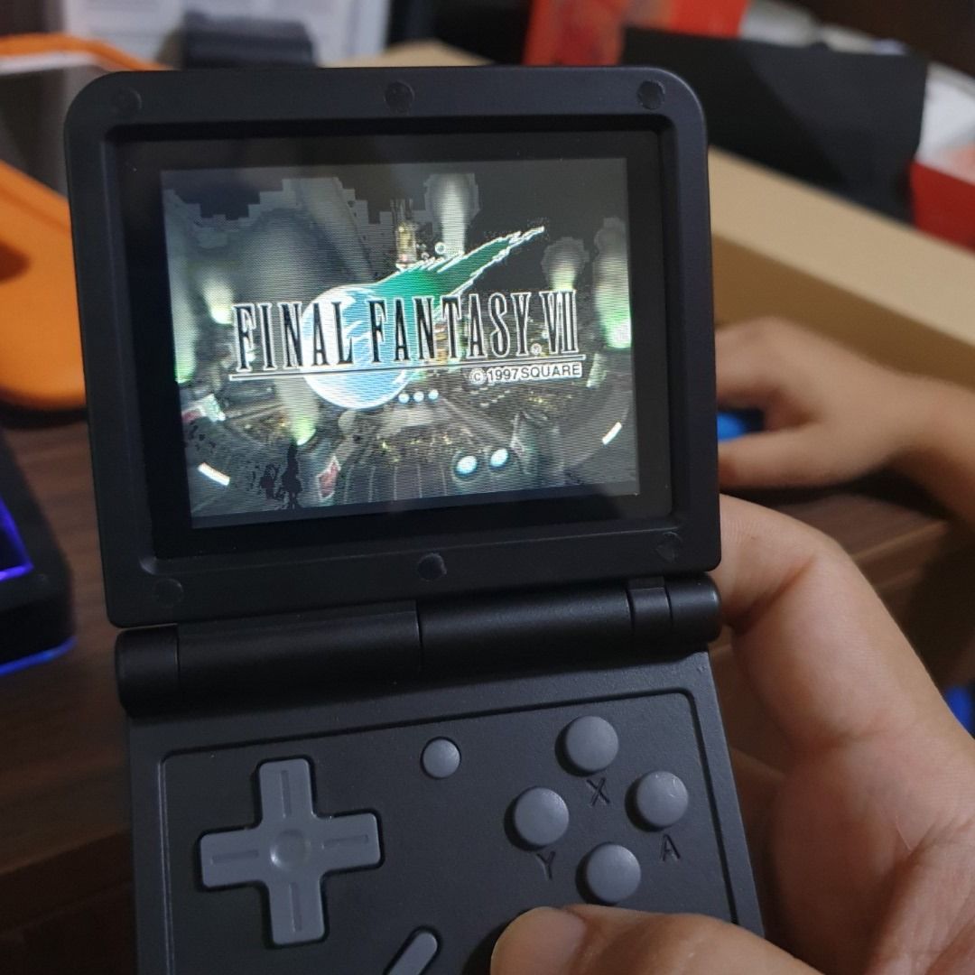 [Ready] black Custom Powkiddy V90 5000+ Retro games Pokemon mario ...