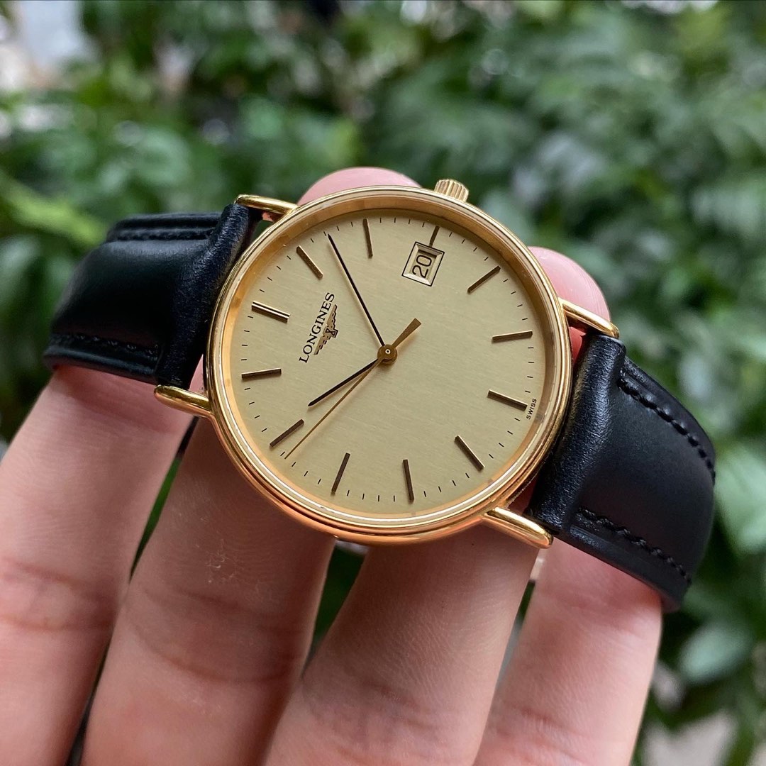 Longines Presence Grand Classic Gold Plated L4.636.2 Qurtz Movement Dim ...