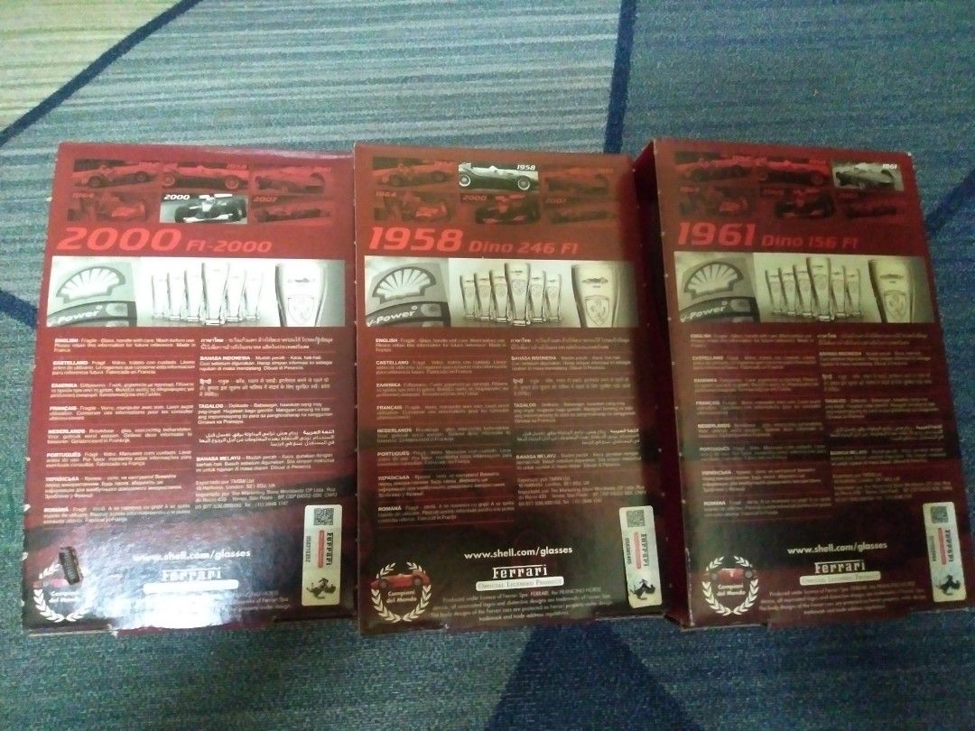 Lot Shell Helix Ferrari Glass, Hobbies & Toys, Collectibles ...