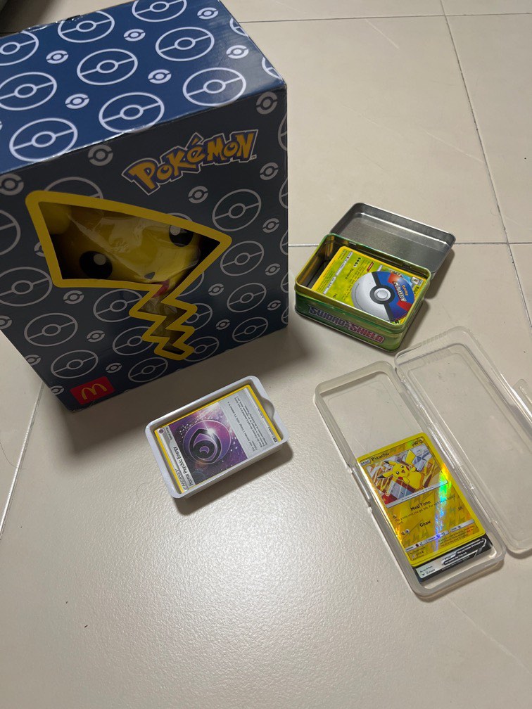 Macdonalds pikachu carrier and pokemon cards set, Hobbies & Toys ...
