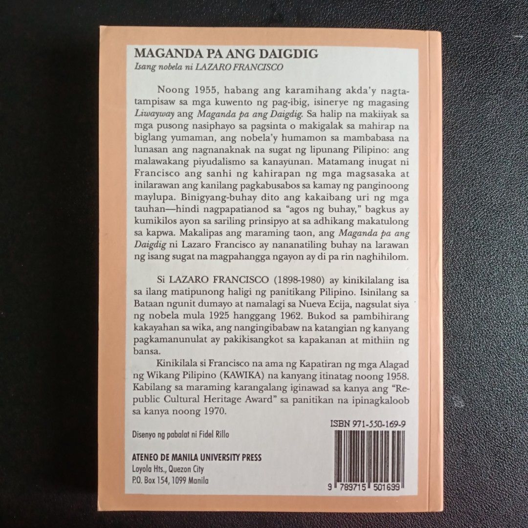 Maganda Pa Ang Daigdig ni Lazaro Francisco, Hobbies & Toys, Books ...