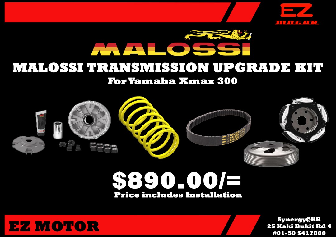 Yamaha Xmax 300 Malossi Transmission Upgrade Kit , Motorcycles ...