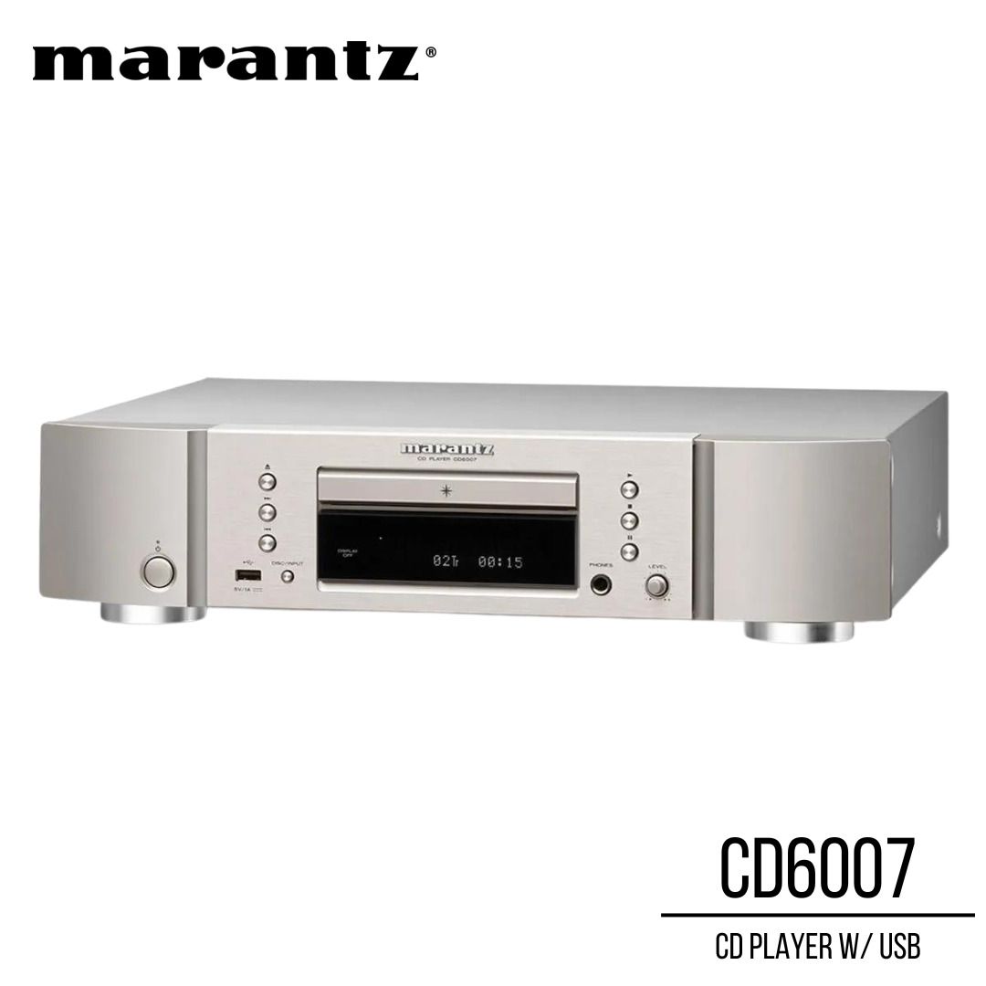Marantz CD6007 Single-disc CD player with USB port (Black/Silver), Audio, Soundbars, Speakers ...