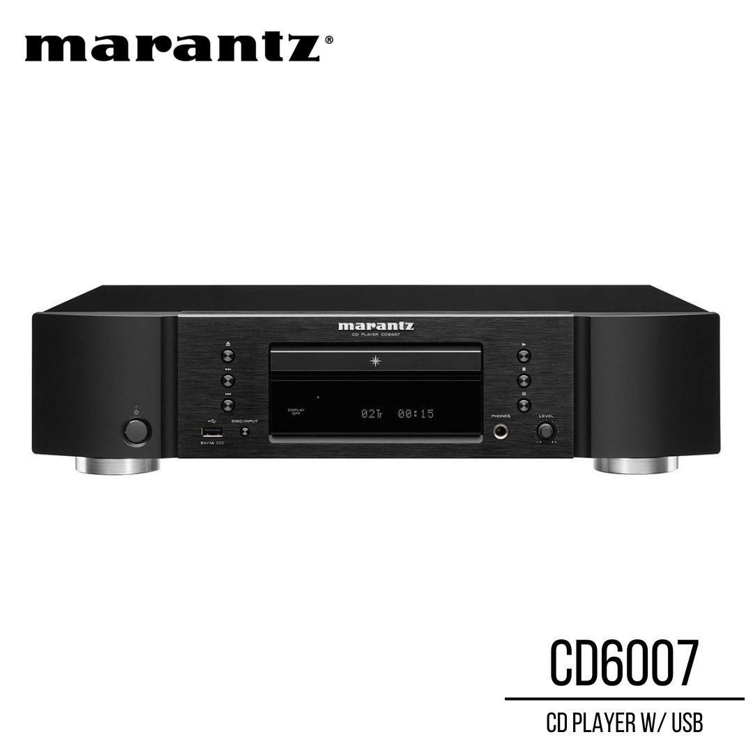 Marantz CD6007 Single-disc CD player with USB port (Black/Silver), Audio, Soundbars, Speakers ...
