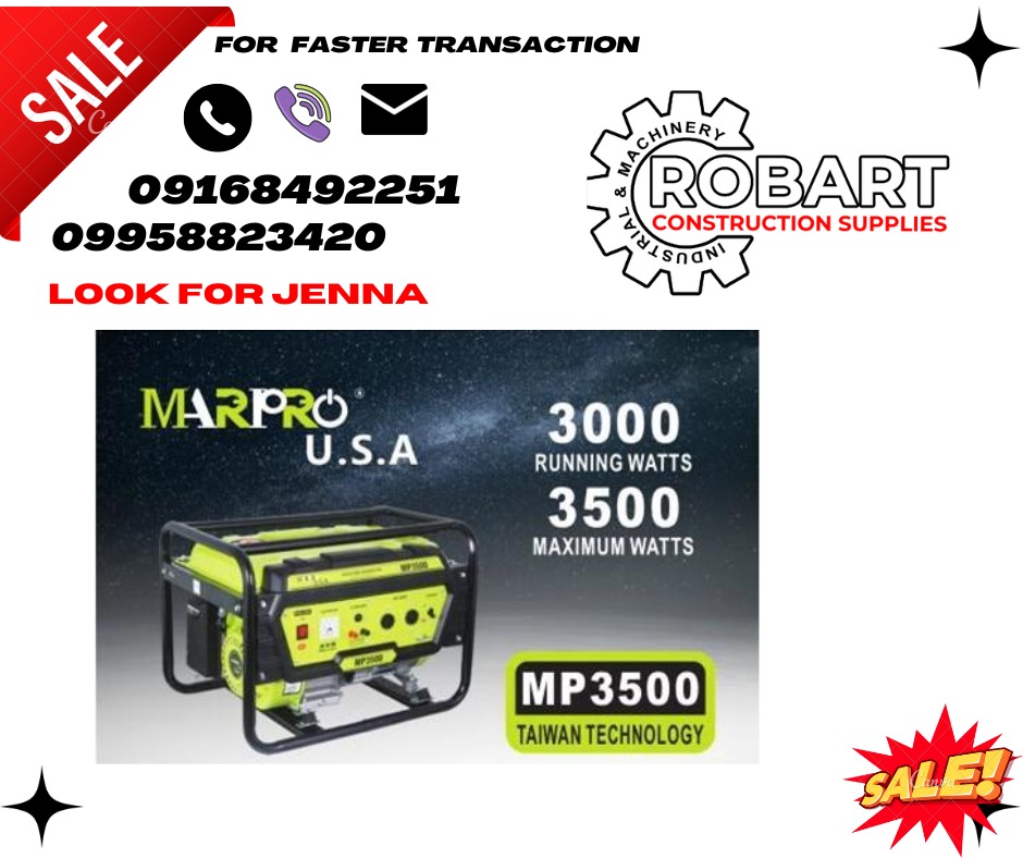 MARPRO GASOLINE GENERATOR 100% COPPER WIRE mp950, Commercial ...
