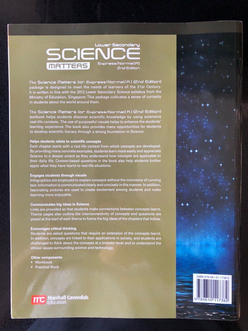 Marshall Cavendish Lower Secondary Science Matters 2nd Edition Volume A ...