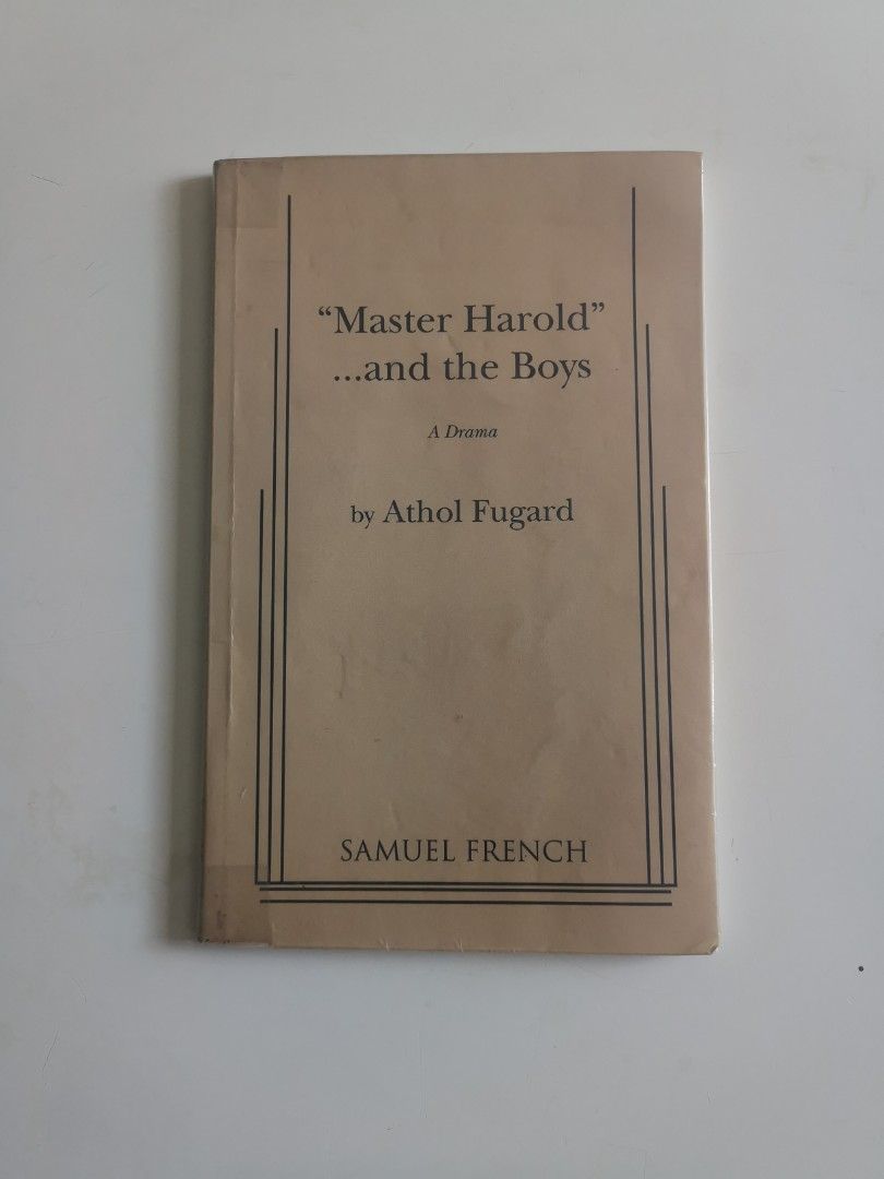 Master Harold and the boys by Athol Fugard, Hobbies & Toys, Books ...