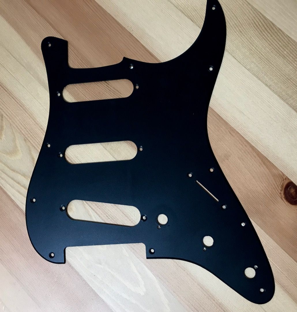 Matte Black 11 Holes Pickguard for Fender Stratocaster USA/MIM SSS ...
