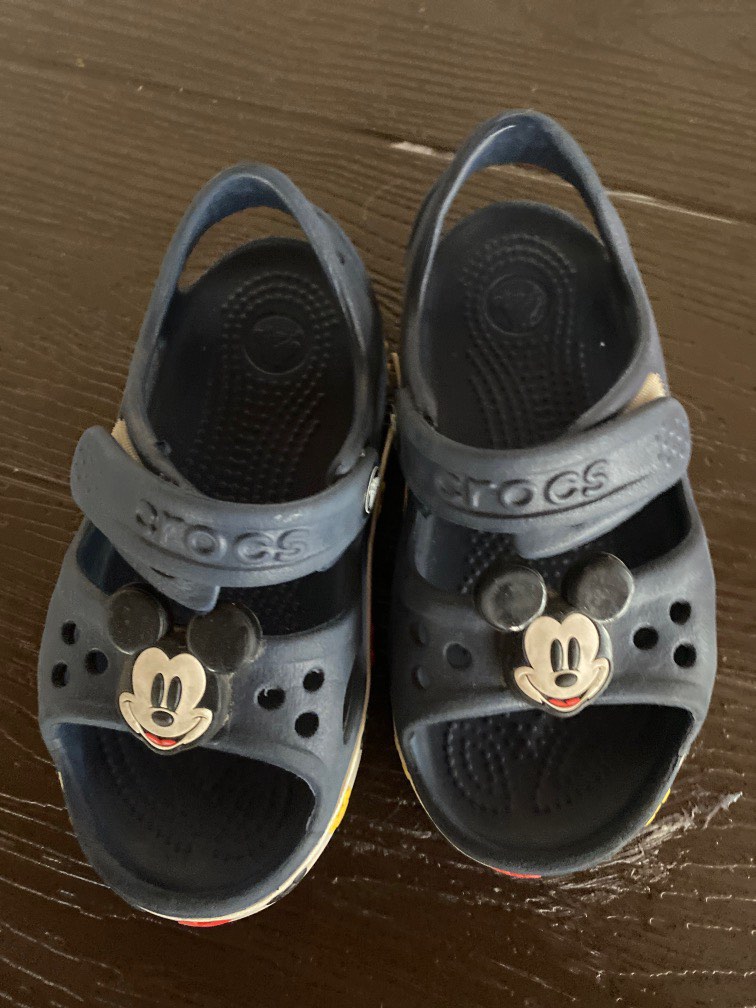 Mickey Mouse Crocs for Kids C9, Babies & Kids, Babies & Kids Fashion on ...