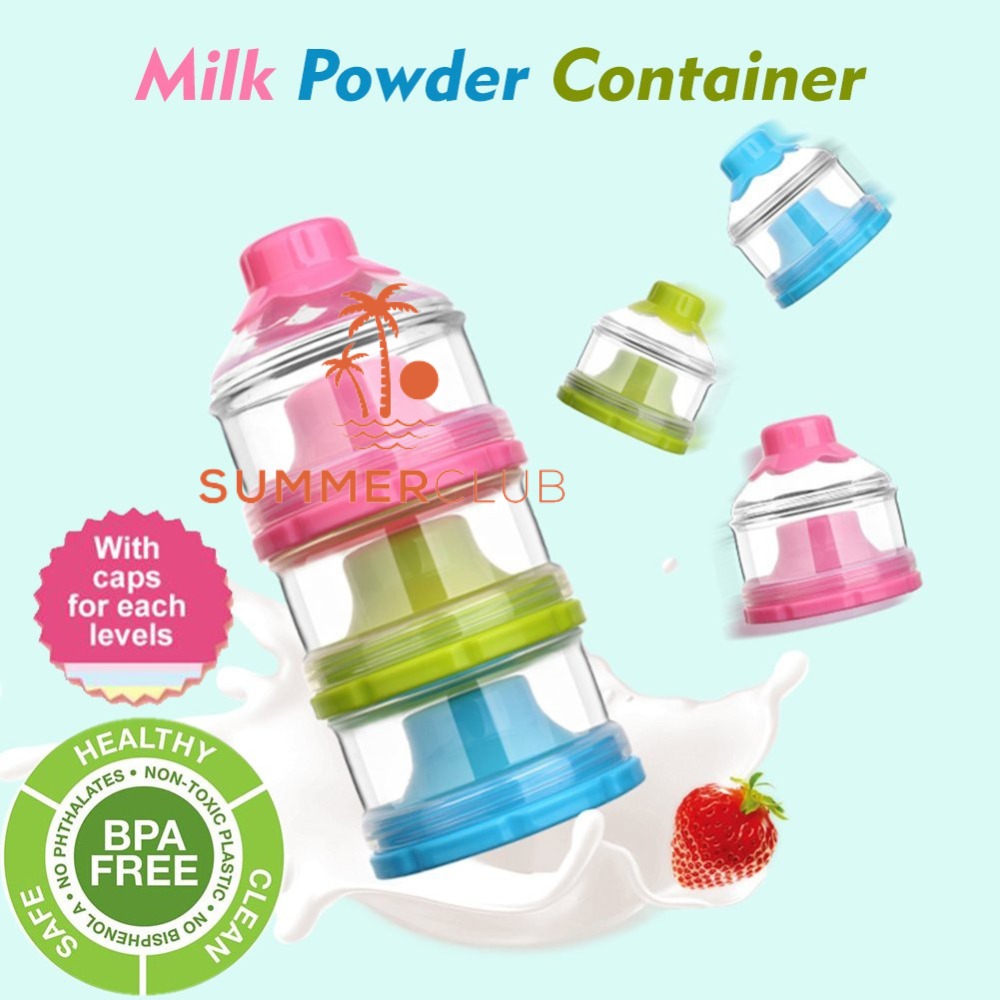 Milk Powder Container BPA Free baby infant Milk Powder Dispenser Three ...
