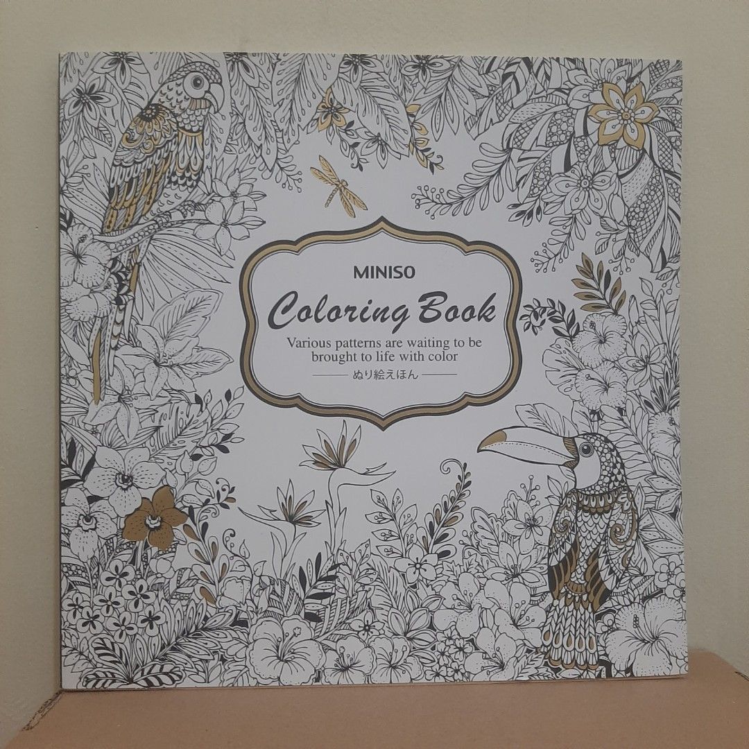 Miniso Coloring Book, Books & Stationery, Children's Books on Carousell