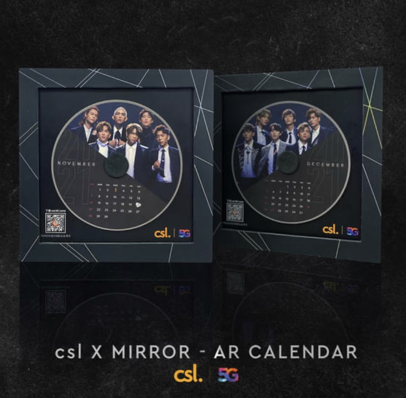 [全新]CSL X MIRROR 珍藏版 AR 月曆, 興趣及遊戲, 收藏品及紀念品, 明星周邊 - Carousell