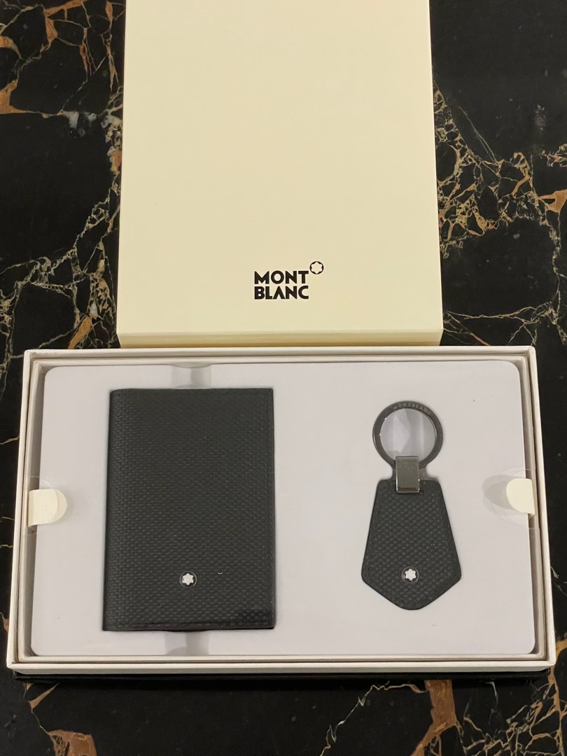 Montblanc Business Card Holder & Key Fob set, Men's Fashion, Watches ...