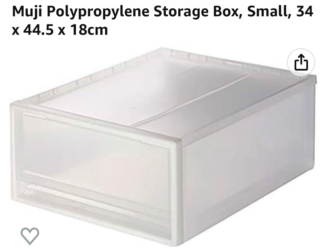 Muji storage drawer plastic cabinet good condition, Furniture & Home ...