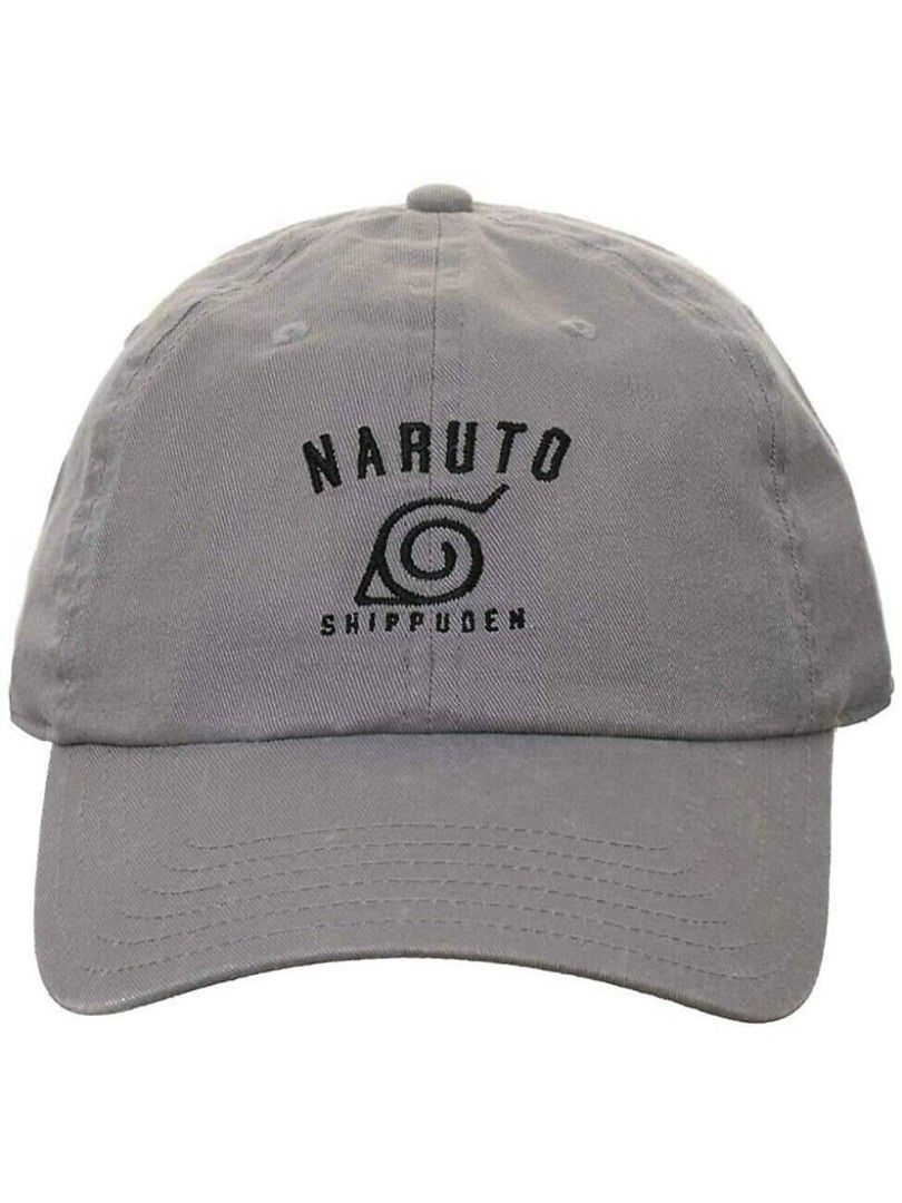 Naruto Shippuden Adjustable Grey Hat Adult, Men's Fashion, Watches ...