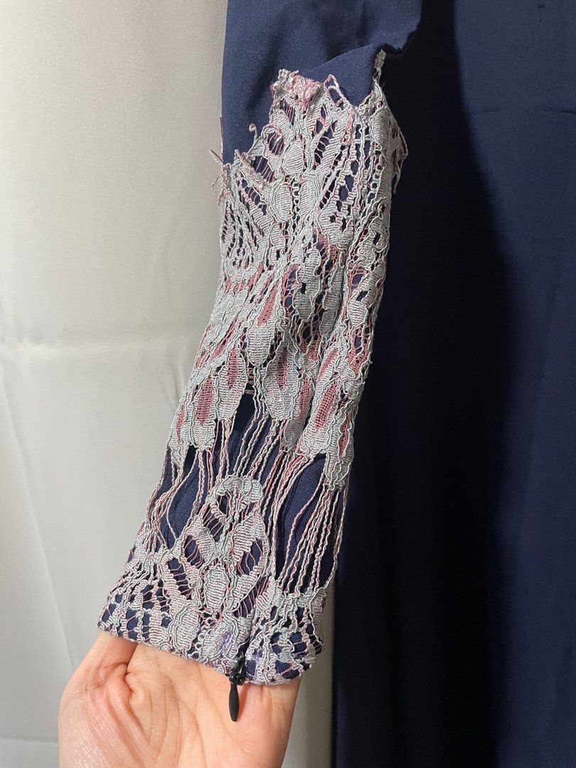 Navy blue Jubah/dress in S, Women's Fashion, Dresses & Sets, Dresses on ...