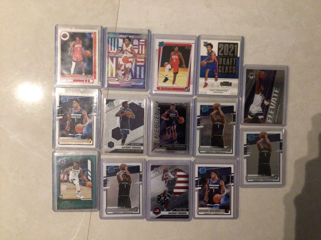NBA cards (Ant Man, Jalen Green, Scottie Barnes and Cade), Hobbies ...