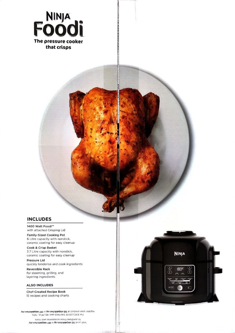 Ninja Foodi 8-in-1 6L Multi Cooker - OP300, TV & Home Appliances, Kitchen Appliances, Cookers on ...