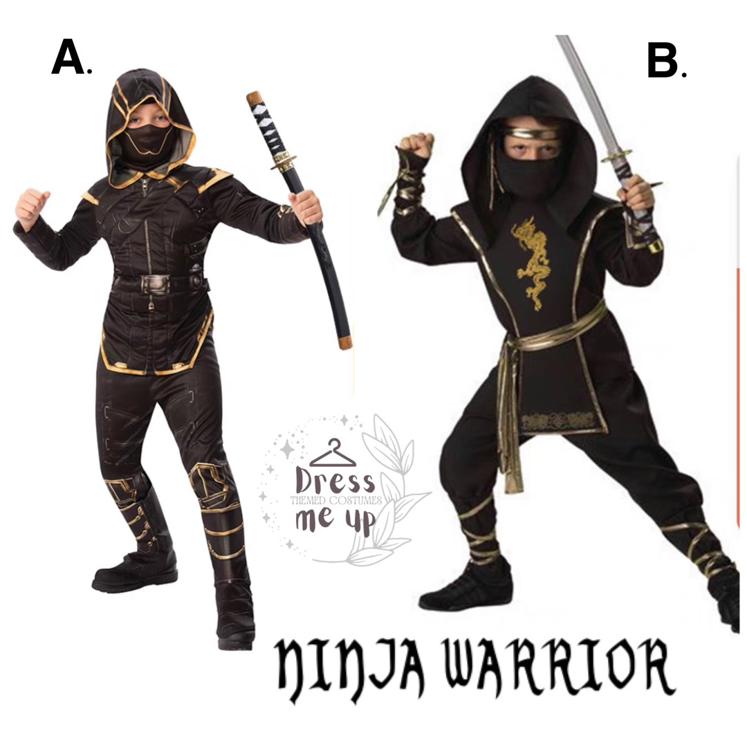 Ninja warrior Halloween cosplay party costume, Babies & Kids, Babies ...