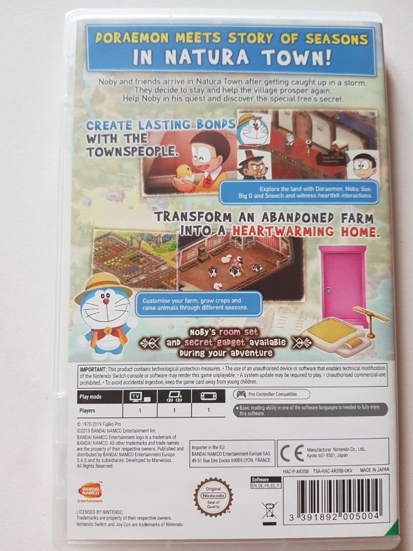 Nintendo switch game DORAEMON , STORY OF SEASON, Video Gaming, Video ...