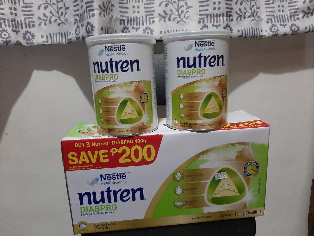 Nutren Diabpro 400g, Health & Nutrition, Health Supplements, Health ...