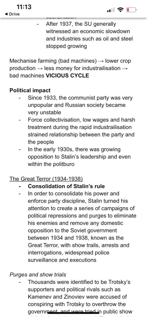 o level elective/core history notes (unit 2: the world in crisis ...