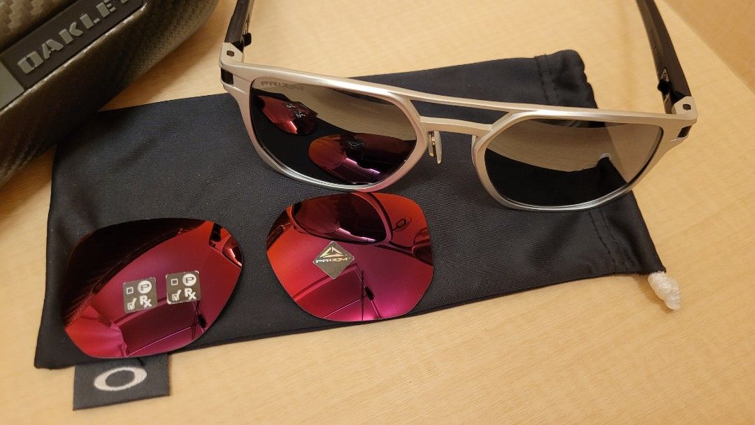 Oakley Alpha Latch Silver with Black Prizm and Torch Iridium lenses ...