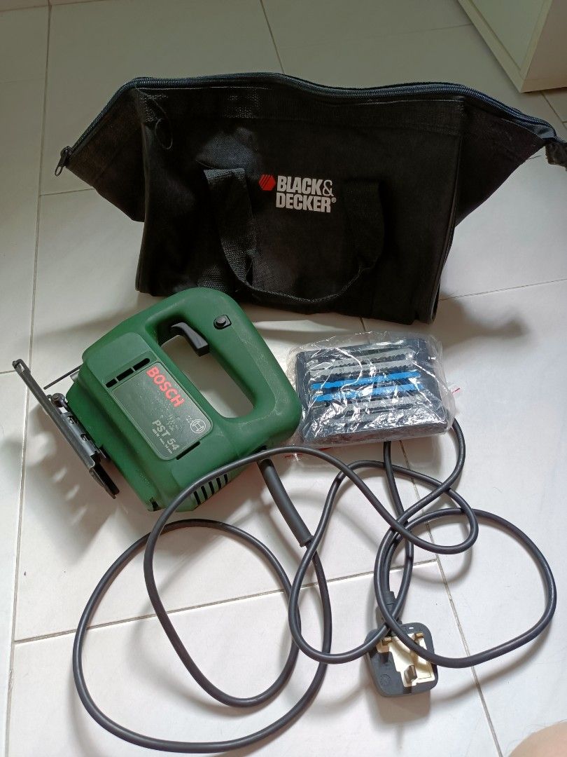 Old bosch jigsaw set, Furniture & Home Living, Home Improvement ...