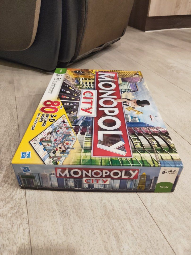 ORIGINAL HASBRO: MONOPOLY City Board Game Box Authentic / 80 3D ...