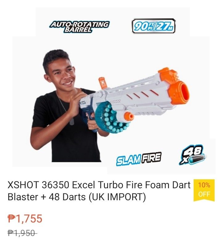 Original Xshot soft bullet guns, Laser x double morph blaster, Nerf n ...