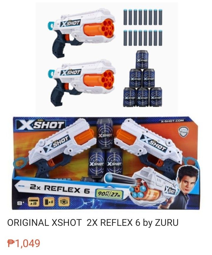 Original Xshot soft bullet guns, Laser x double morph blaster, Nerf n ...