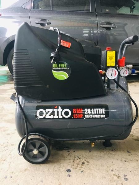 Ozito 8Bar Maximum 1.5Hp 24 Litre Air Compressor, Commercial ...
