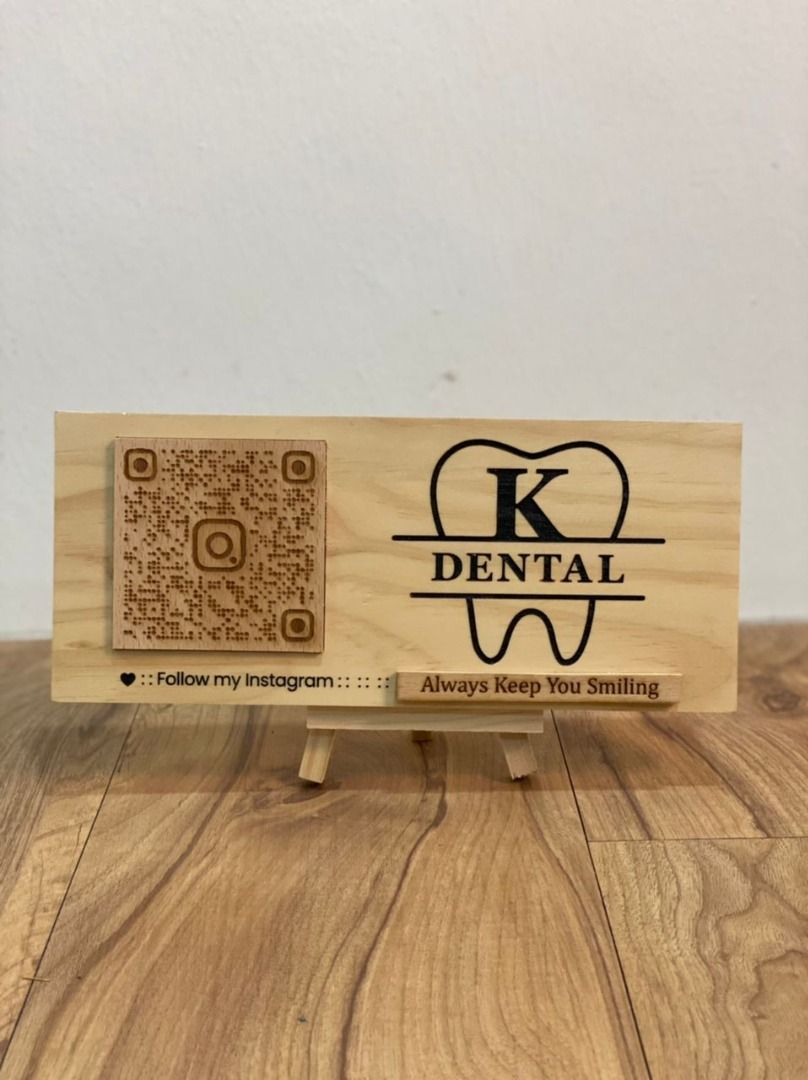 Engraving Paylah/PayNow QR code plaque (Customizable), Furniture & Home ...