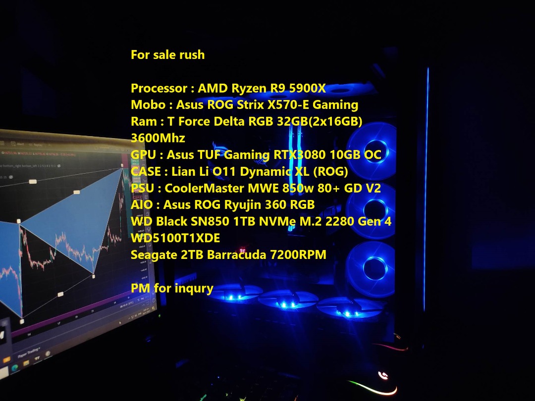 PC Gaming rig, AMD Ryzen 9, Asus TUF Gaming RTX 3080 10GB OC, Computers ...