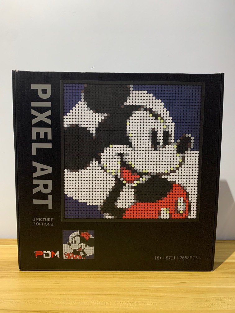 Mickey Mouse Pixel Art Frame , Hobbies & Toys, Toys & Games on Carousell