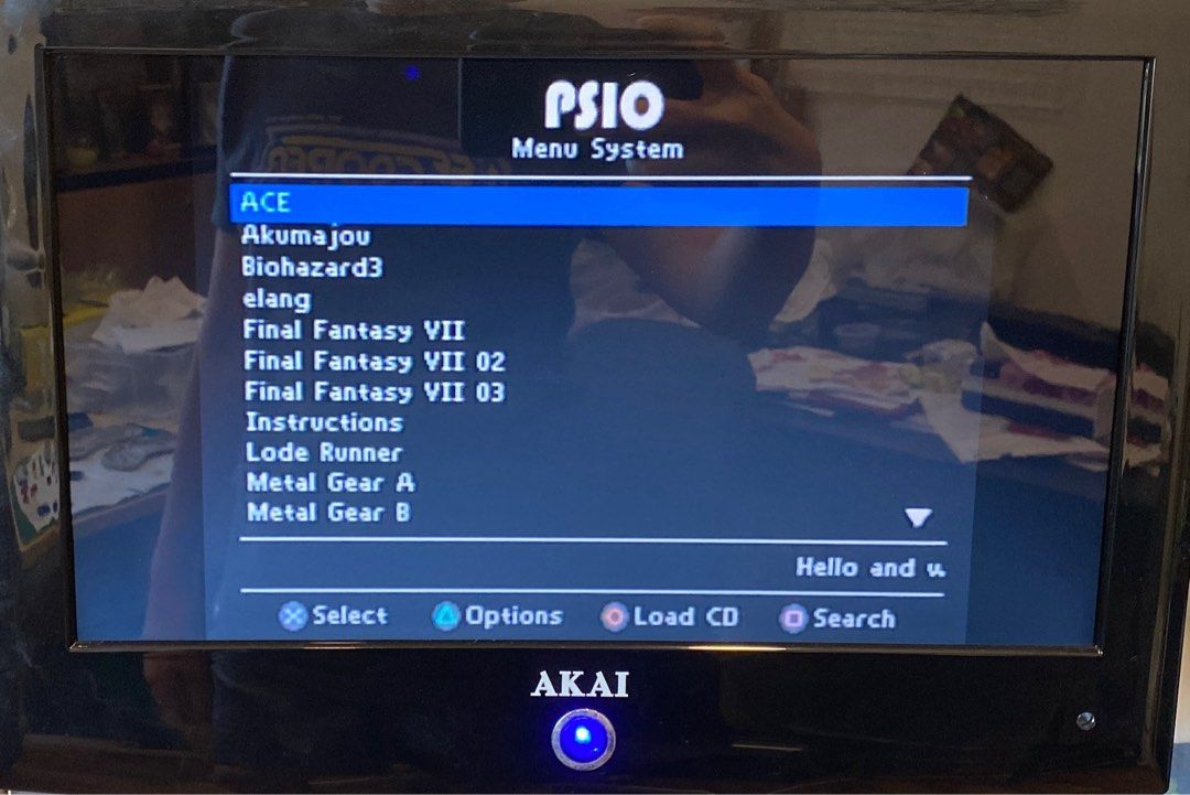 PlayStation 1 with PSIO clone ( PS1 ), Video Gaming, Video Game ...