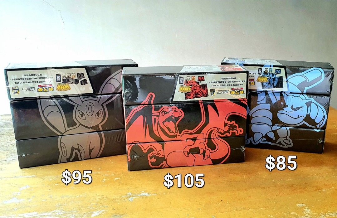 Pokemon blastoise charizard venusaur umbreon chinese 25th anniversary ...