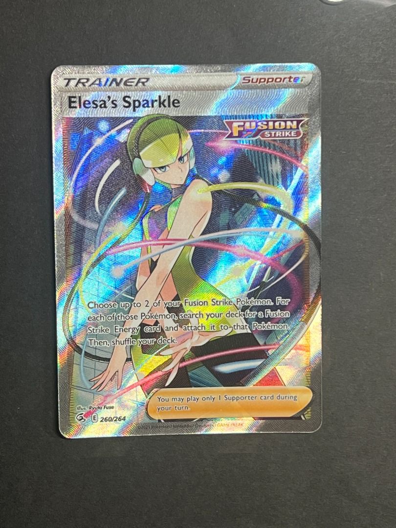 Pokemon Elesa's Sparkle Card Fusion Strike Trainer Rare, Hobbies & Toys ...
