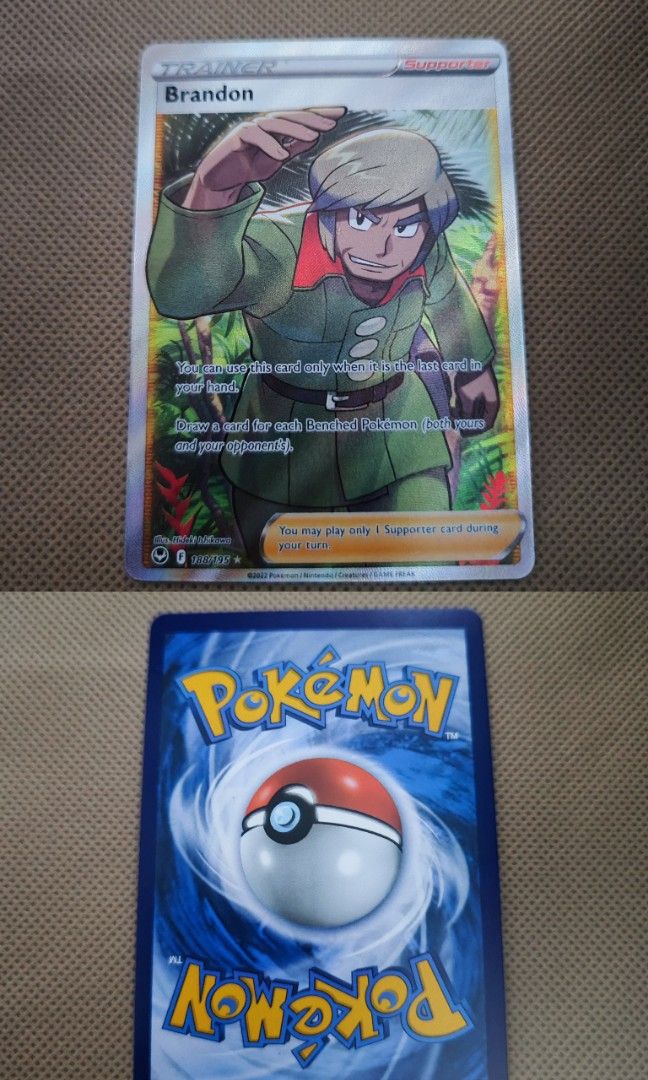 Pokemon Silver Tempest Brandon Full Art, Hobbies & Toys, Toys & Games ...