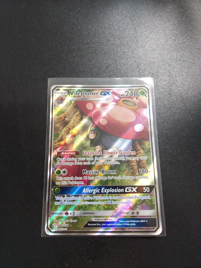 Pokemon TCG Vileplume GX Full Art Ultra Rare - SM Cosmic Eclipse, Hobbies & Toys, Toys & Games ...